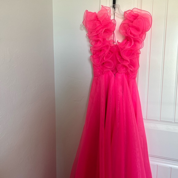 Dresses | Pink Prom Dress Ruffles | Poshmark